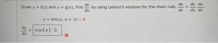 Solved g(x), find ay by using Leibniz's notation for the | Chegg.com