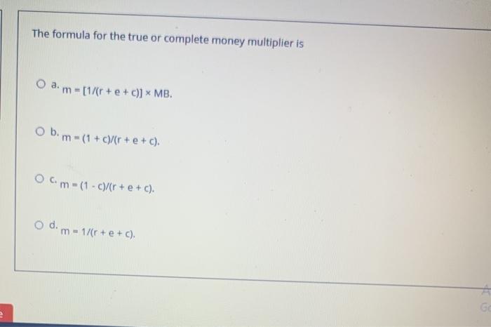 Solved Total reserves (TR) are the sum of and a. required | Chegg.com