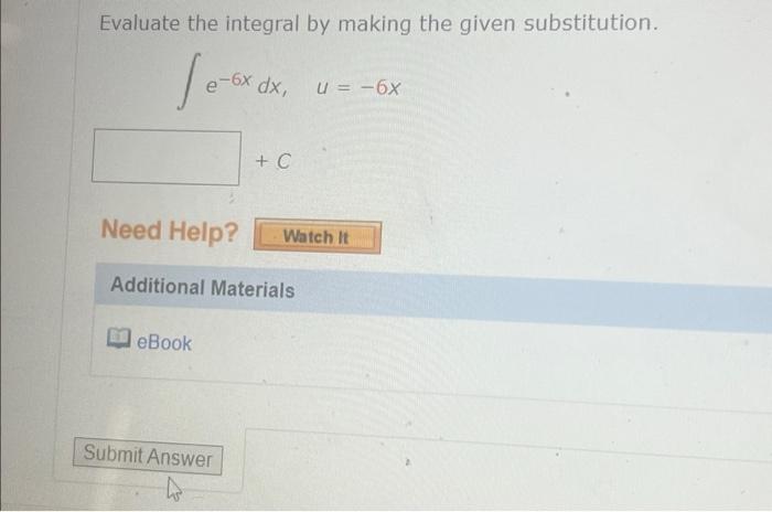 Solved Evaluate the integral by making the given | Chegg.com