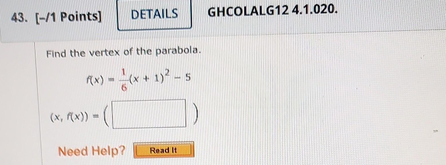 Solved Let f(x)=x2−1 and g(x)=4x−3. Find the value, if | Chegg.com