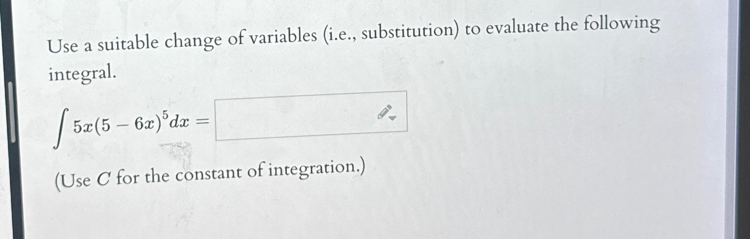 Solved Use a suitable change of variables (i.e., | Chegg.com