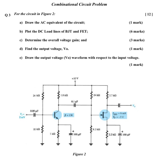 Solved Combinational Circuit Problem [12] Q3 For the circuit | Chegg.com