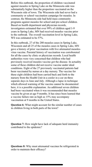 Lab Exercise 12B: Epidemiology Case Studies | Chegg.com