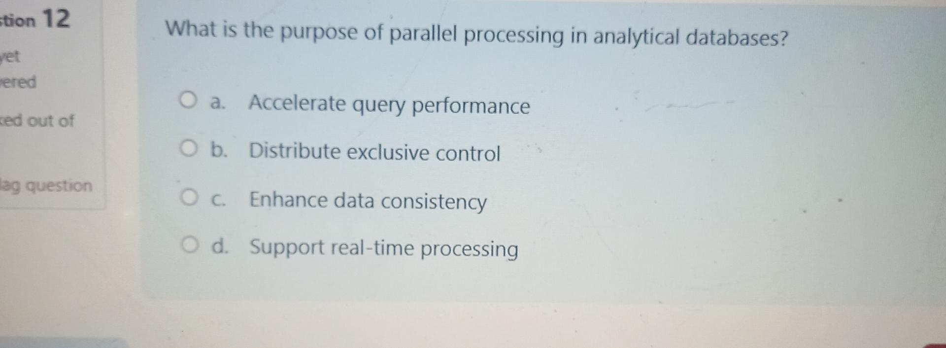 Solved What is the purpose of parallel processing in | Chegg.com