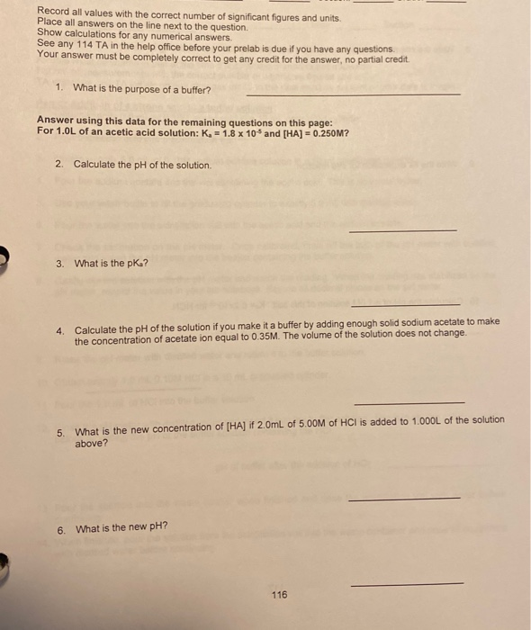 Solved Record all values with the correct number of | Chegg.com