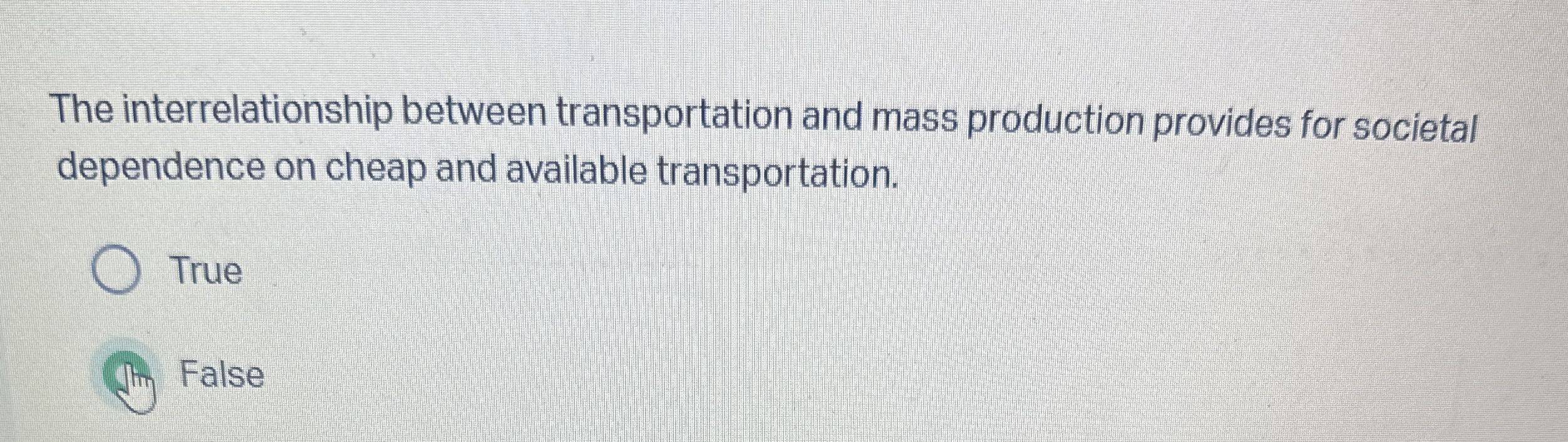 Solved The interrelationship between transportation and mass | Chegg.com