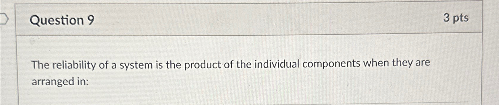 Solved Question 93 ﻿ptsThe reliability of a system is the | Chegg.com