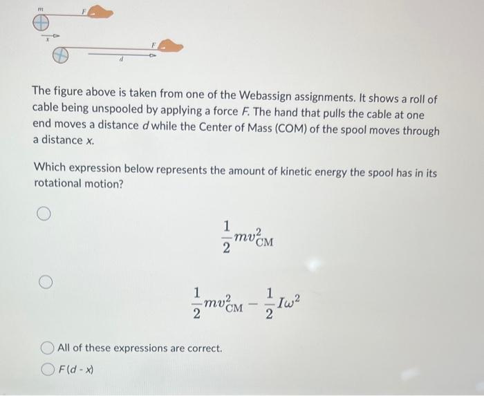Solved The figure above is taken from one of the Webassign | Chegg.com