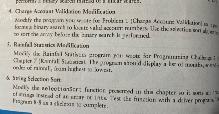 Solved modify the rainfall statistics program you wrote for | Chegg.com