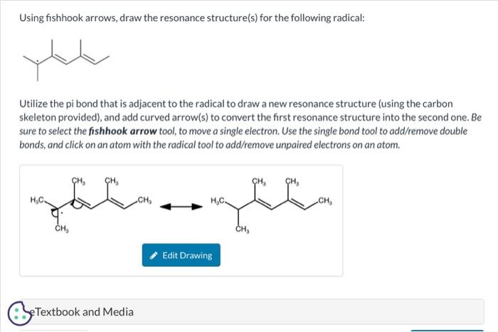 Solved Using fishhook arrows, draw the resonance | Chegg.com