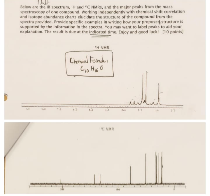 Solved Could you please help me elucidate the structure with | Chegg.com