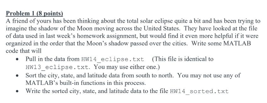 Solved Problem 1 (8 ﻿points)A friend of yours has been | Chegg.com
