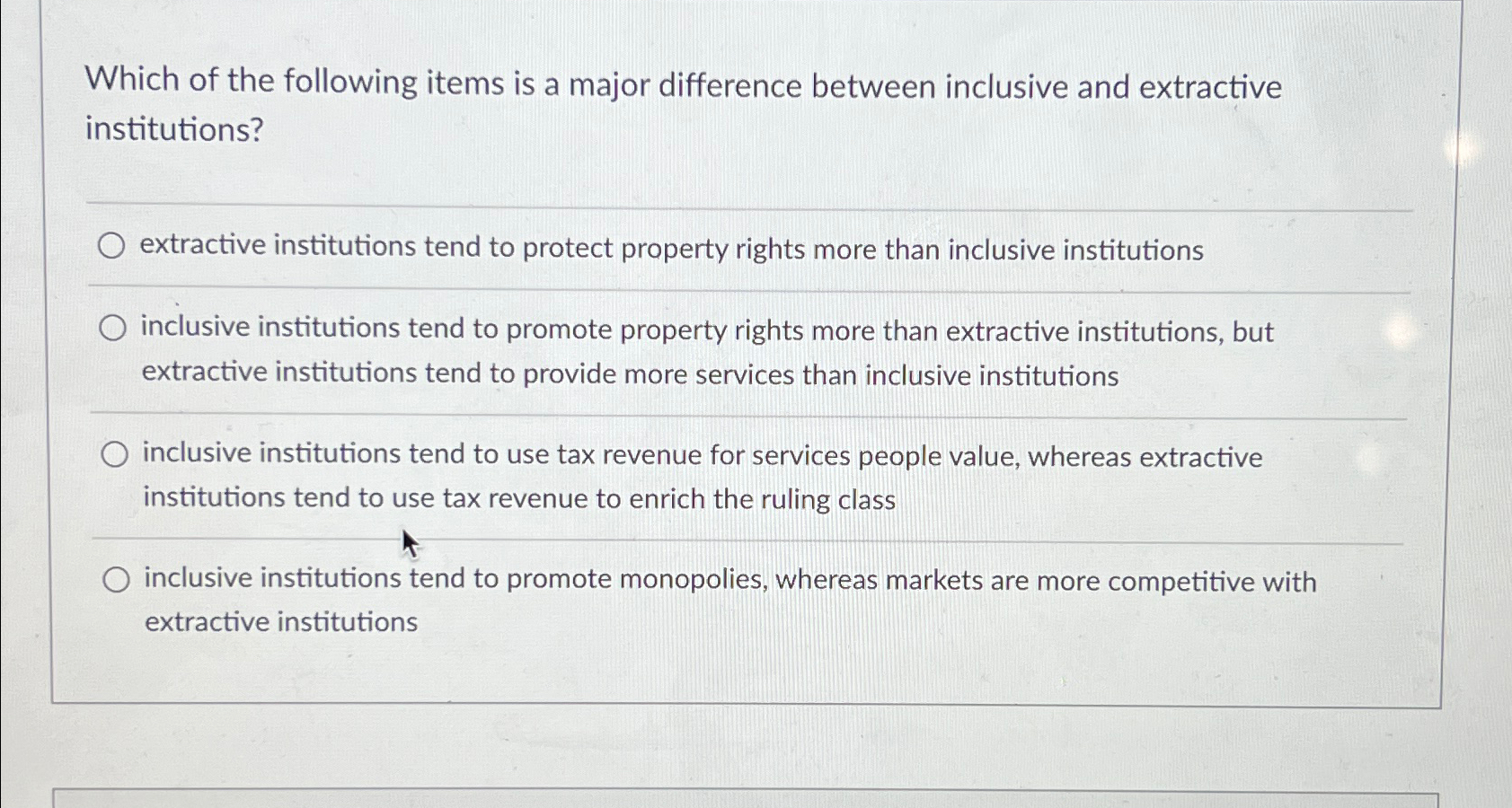 Solved Which of the following items is a major difference | Chegg.com Solved Which of the following items is a major difference | Chegg.com