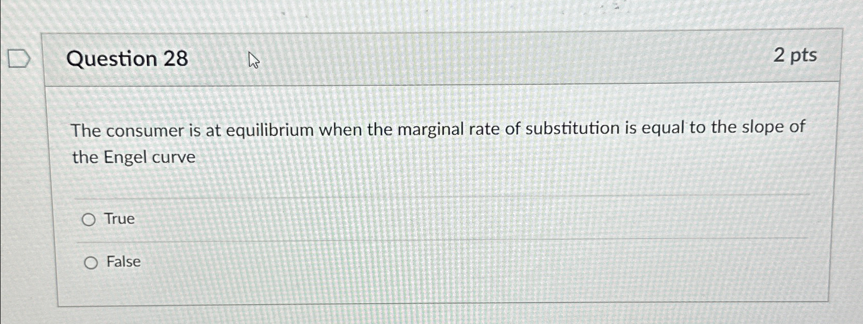 Solved Question 282 ﻿ptsThe consumer is at equilibrium when | Chegg.com