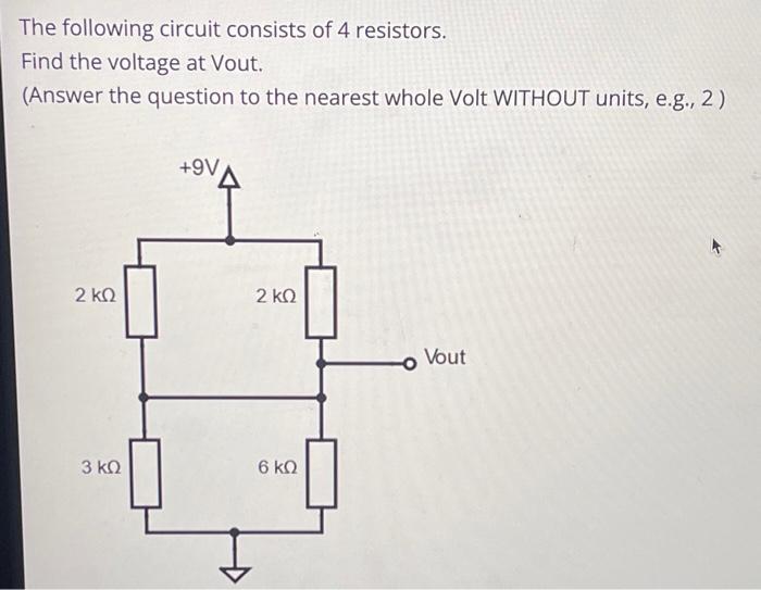 Solved The following circuit consists of 4 resistors. Find | Chegg.com