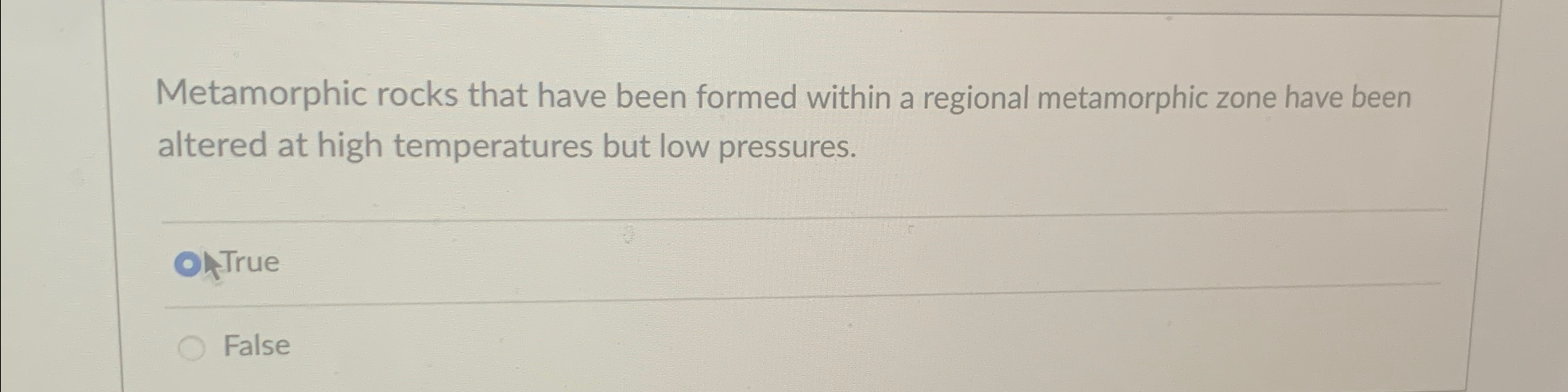 Solved Metamorphic rocks that have been formed within a | Chegg.com