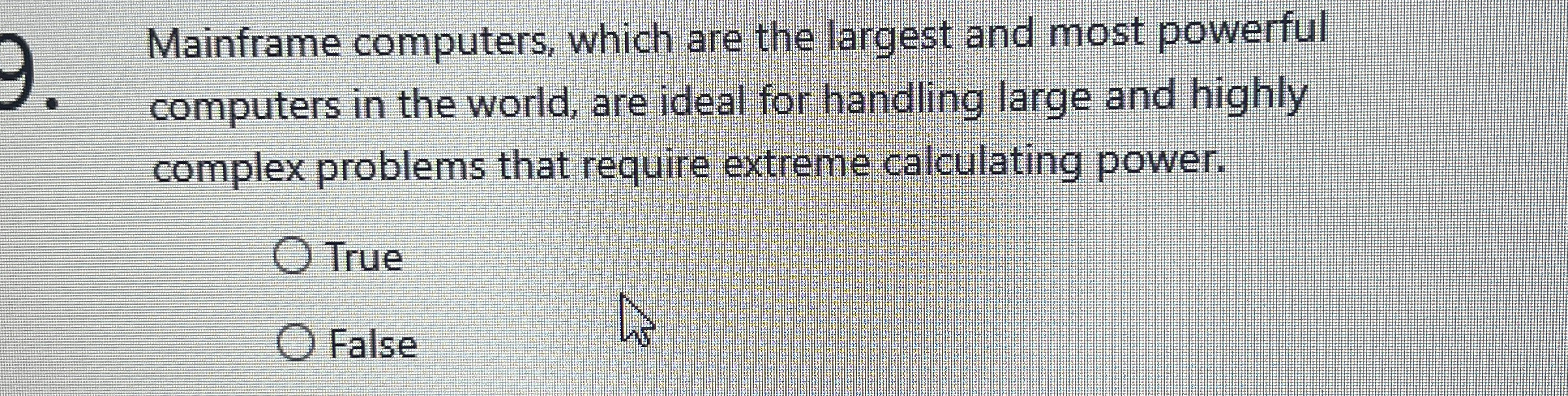 [solved] Mainframe Computers Which Are The Largest And Mos