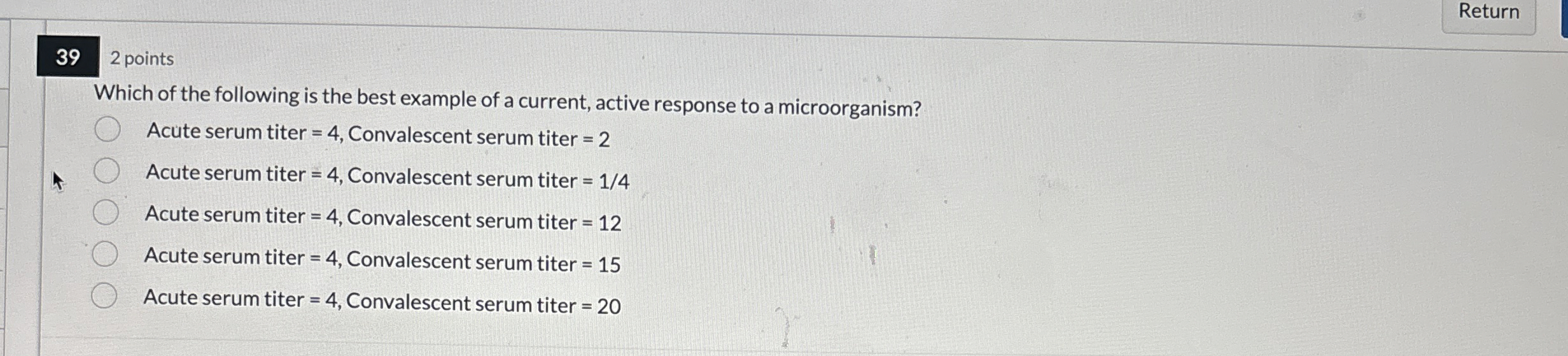 Solved 392 ﻿pointsWhich of the following is the best example | Chegg.com
