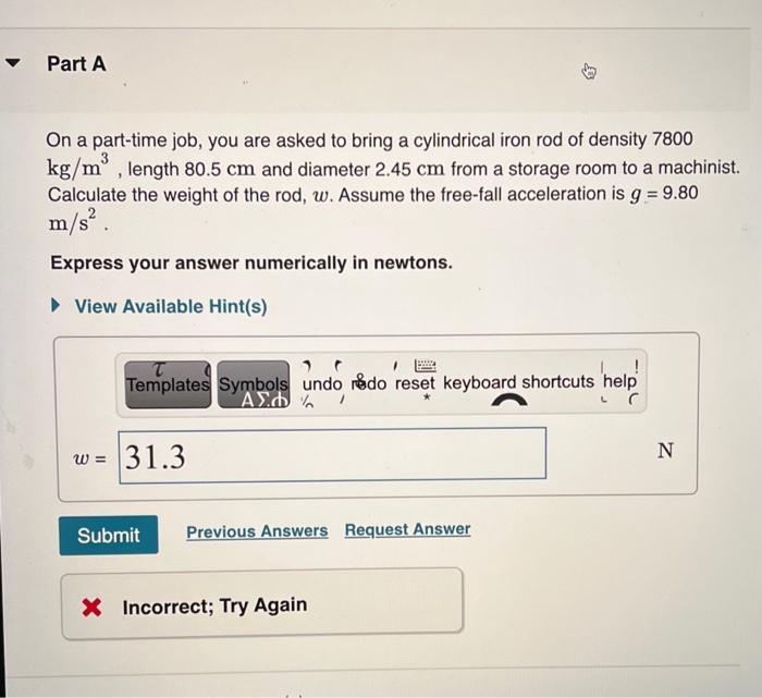 Solved On a part-time job, you are asked to bring a | Chegg.com