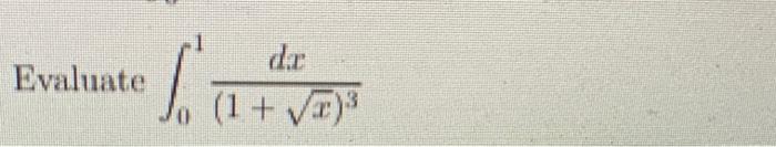 Solved ∫01(1+x)3dx | Chegg.com