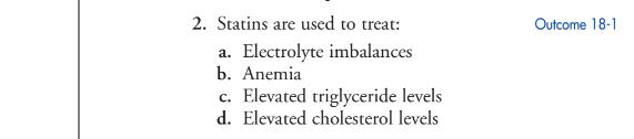Solved Statins are used to treat:Outcome 18-1a. ﻿Electrolyte | Chegg.com