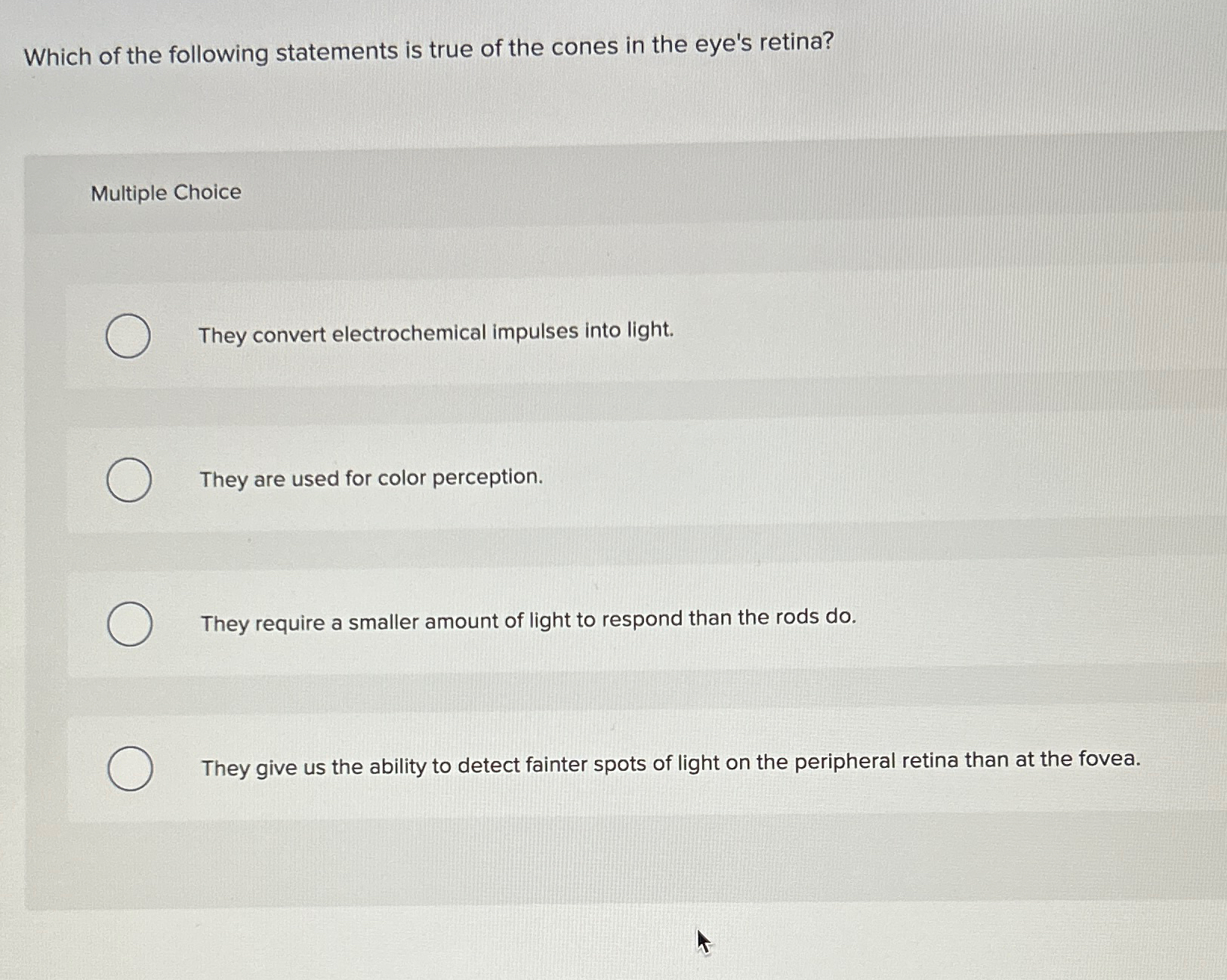 Solved Which of the following statements is true of the | Chegg.com