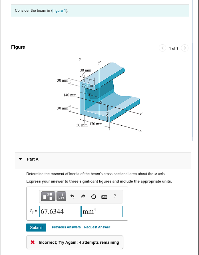 Solved Consider the beam in (Figure 1).FigurePart ADetermine | Chegg.com