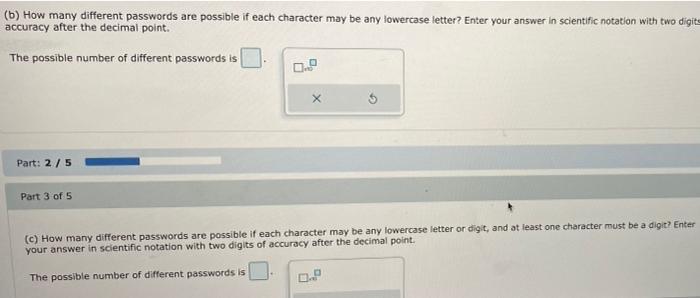 Solved A computer password consists of ten characters. | Chegg.com