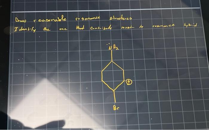 Solved Drow reasonable resonence structures Identify the one | Chegg.com