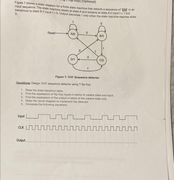 Figure 7 shows a state diagram for a finite state | Chegg.com