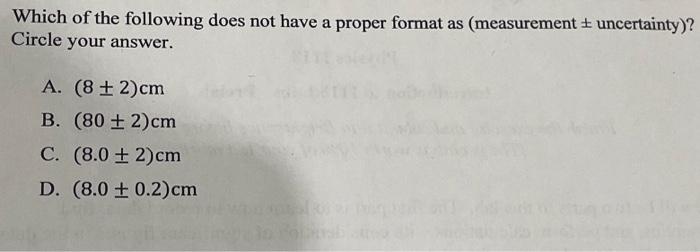 Solved Which of the following does not have a proper format | Chegg.com