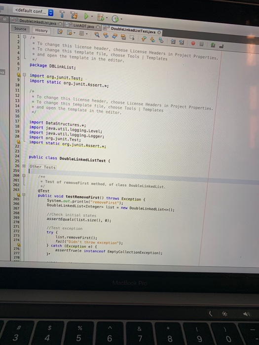 DoublelinkedListjava ListADT java | Chegg.com