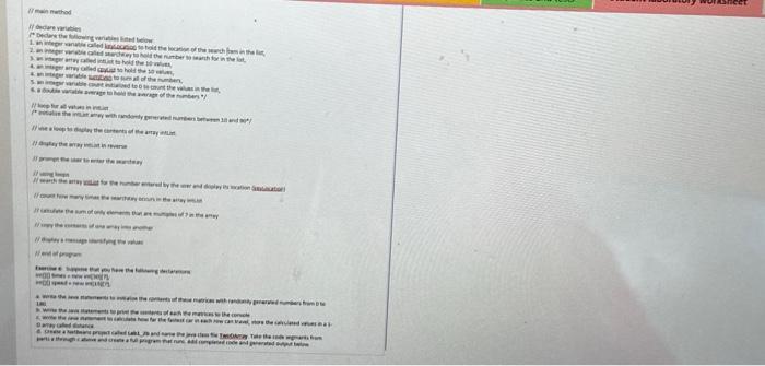 Solved Exercise 1: Given: int [] years Aur = new int [4]; | Chegg.com