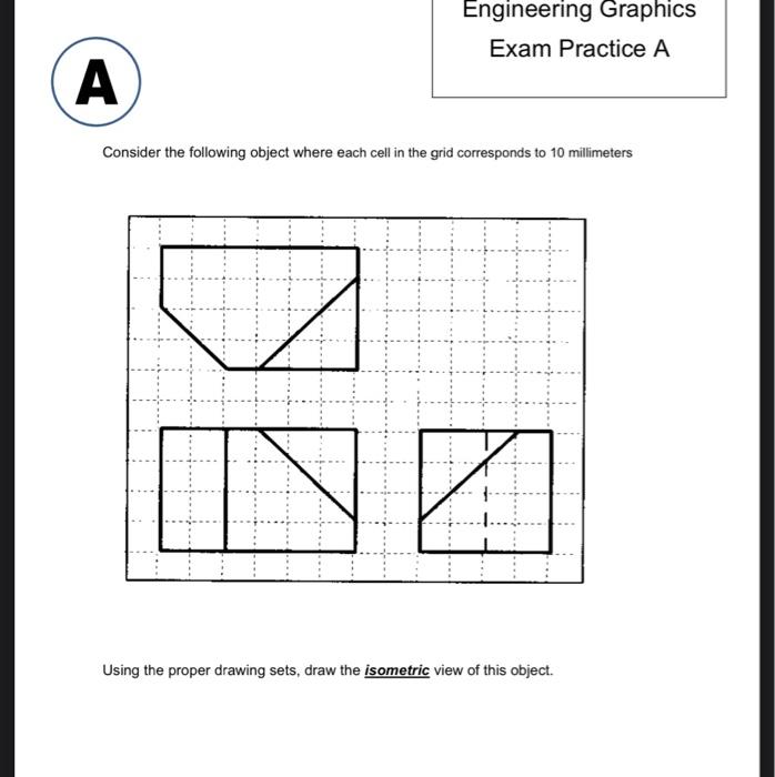 Solved Engineering Graphics Exam Practice A A Consider the | Chegg.com