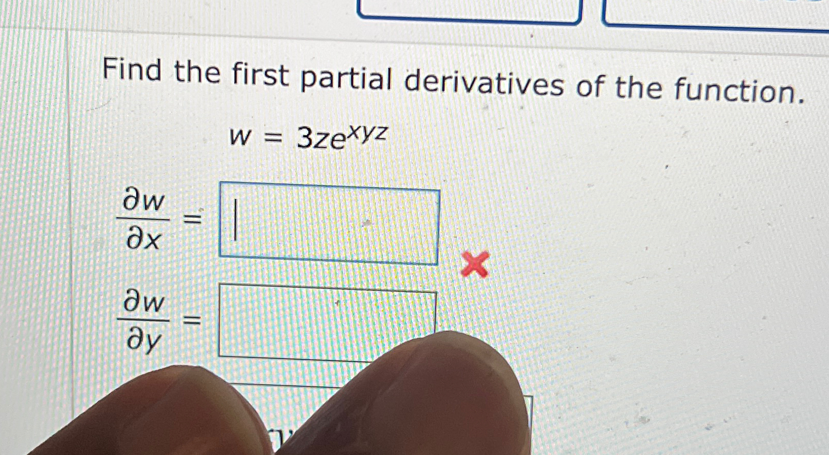 Solved Find the first partial derivatives of the | Chegg.com