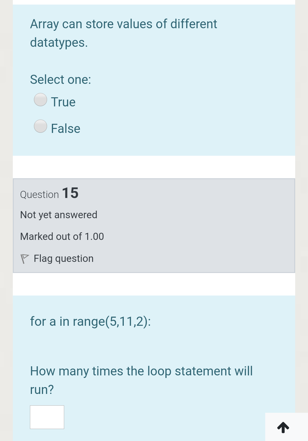 Solved Array can store values of different datatypes. Select | Chegg.com Solved Array can store values of different datatypes. Select | Chegg.com