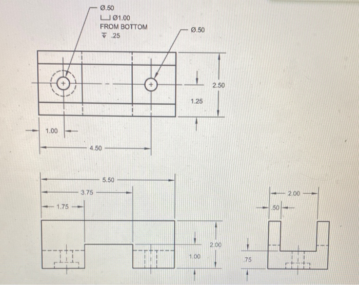 Solved 1. P10-4, Page 10-20 (textbook). Draw the three views | Chegg.com