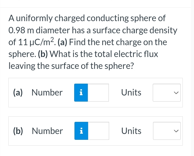 Solved A uniformly charged conducting sphere of 0.98 ﻿m | Chegg.com