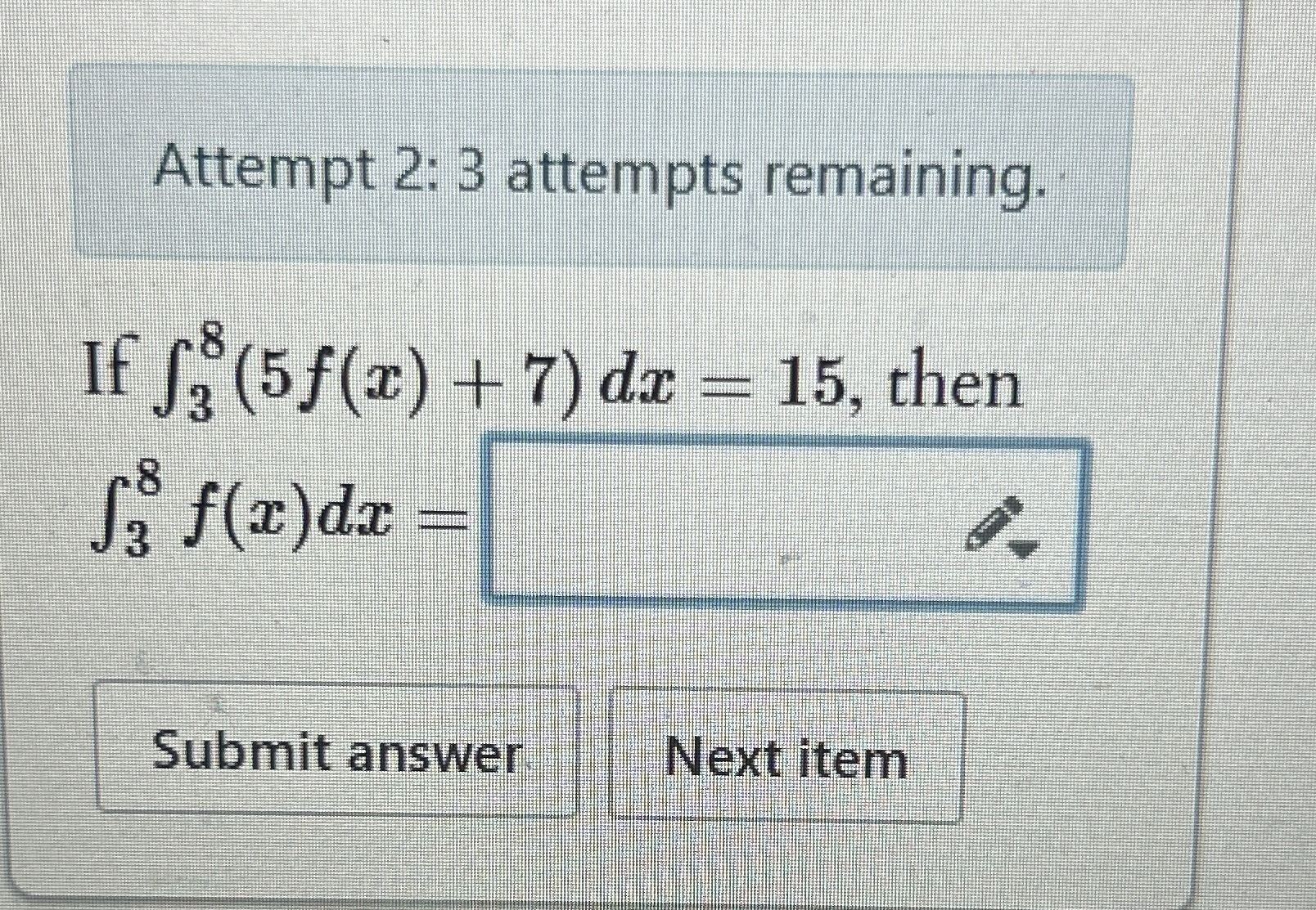 Solved Attempt 2: 3 ﻿attempts remaining.If | Chegg.com