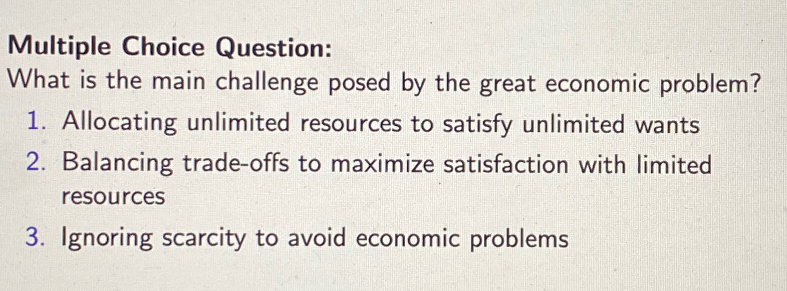Solved Multiple Choice Question:What is the main challenge | Chegg.com