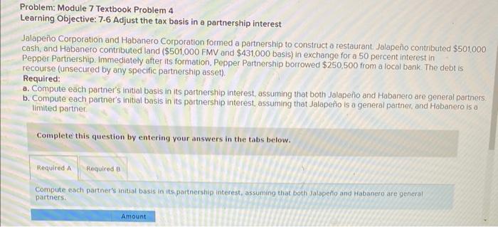 Solved Problem: Module 7 Textbook Problem 4 Learning | Chegg.com