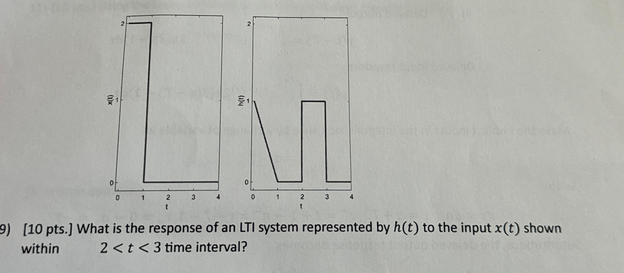 Solved [10 ﻿pts.] ﻿What is the response of an LTI system | Chegg.com