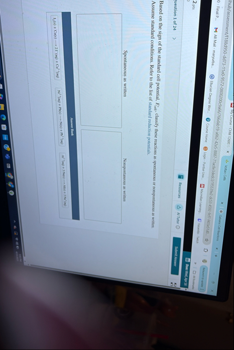 Solved hub/assessment//188d950-dd73-H Course - ﻿CHM | Chegg.com