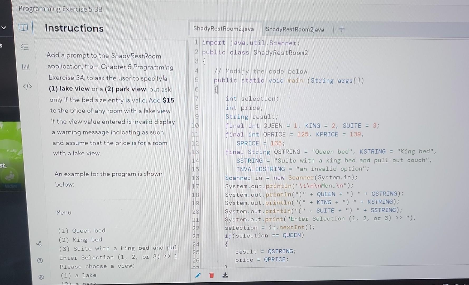 Solved 1 import java.util. Scanner; 2 public class | Chegg.com
