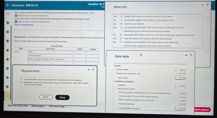 Solved please answer requirement 1 and 2 requirement 1: | Chegg.com