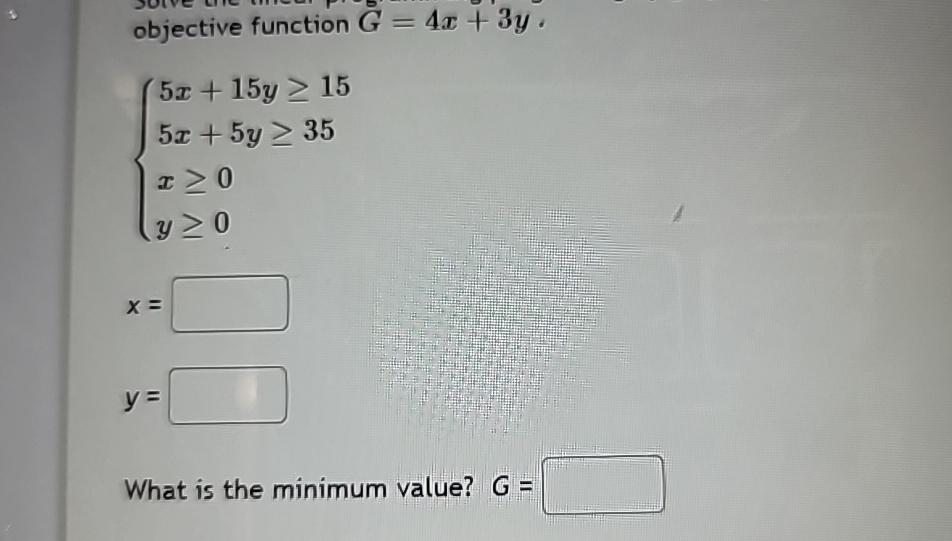 Solved objective function | Chegg.com