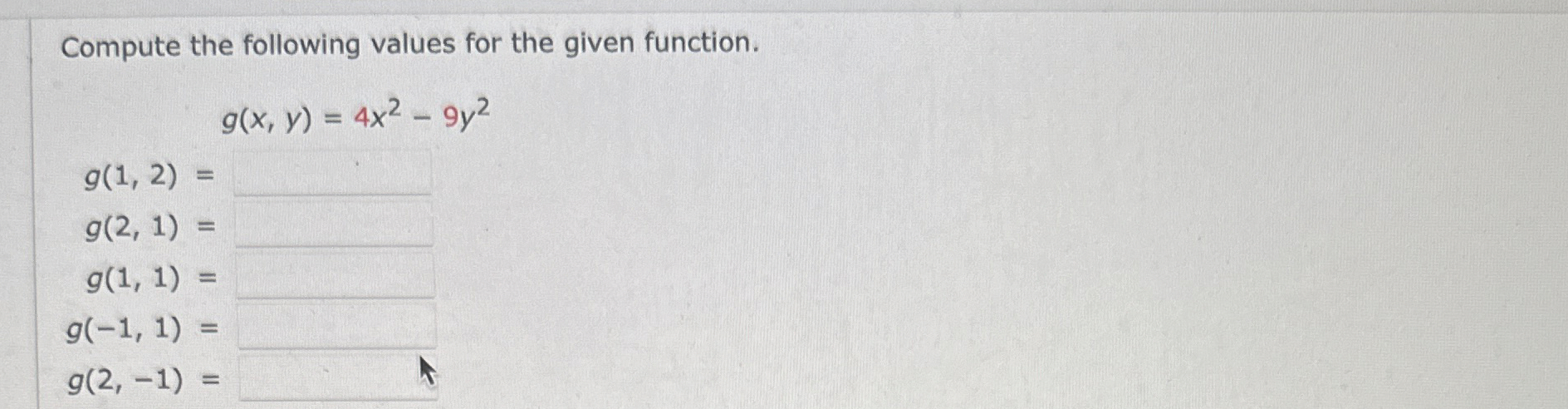 Solved Compute the following values for the given | Chegg.com