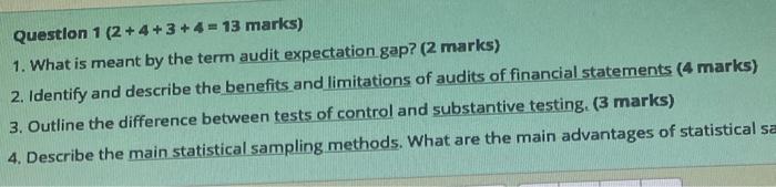 Solved Questlon 1243413 Marks 1 What Is Meant By The 