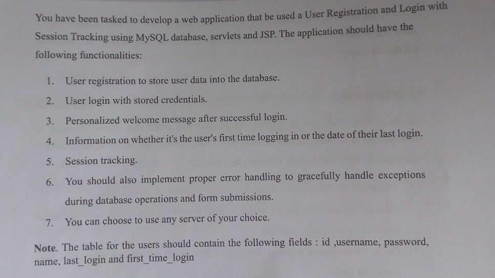 Solved You have been tasked to develop a web application | Chegg.com