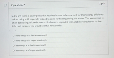 Solved Question 71 ﻿ptsIn the UK there is a new policy that | Chegg.com